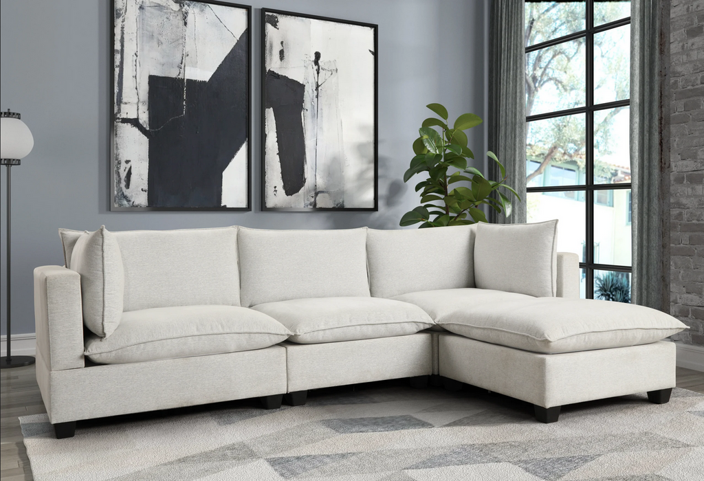 Cloud Light Gray Modular Sectional - Olivia Furniture